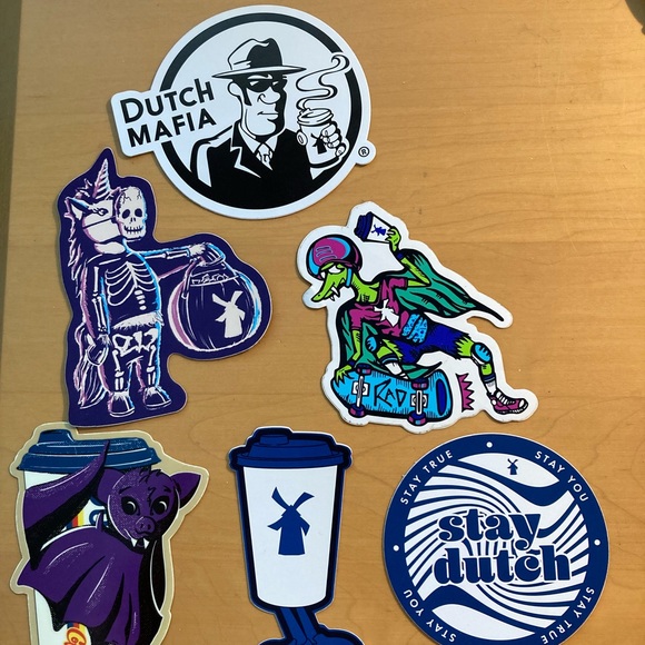 Dutch Bros | Design | Rare Hard To Find Dutch Bros Stickers Lot Of 6 ...